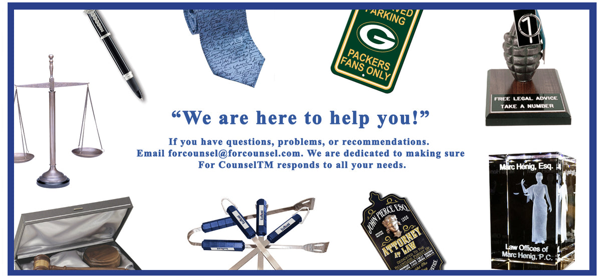 For Counsel,Inc. Products & gifts for Lawyers and other professionals